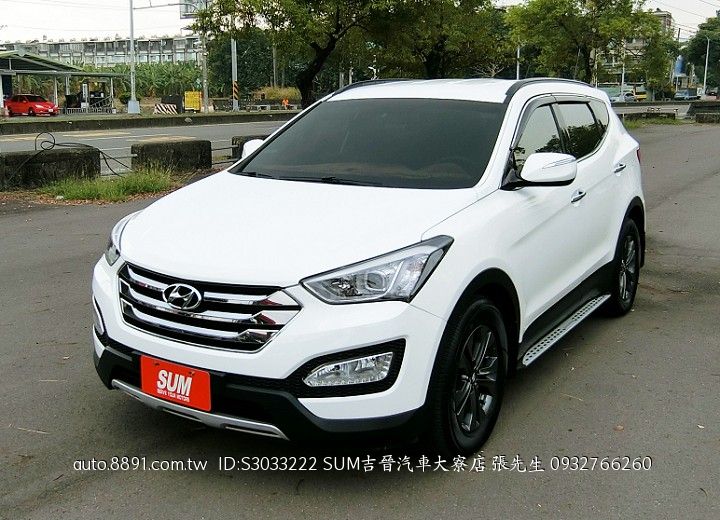 嚴選專區 - Hyundai/現代 Santa Fe- 旗艦影音版+第三排座椅 升級安卓導航機 恆溫空調，循跡防滑，定速巡航，感應大燈