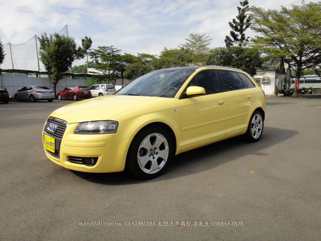 嚴選專區 - Audi/奧迪 A3 5D-~大億汽車~2006年A3 2.0TDI.全景天窗,特殊色系只給品味獨特的您..