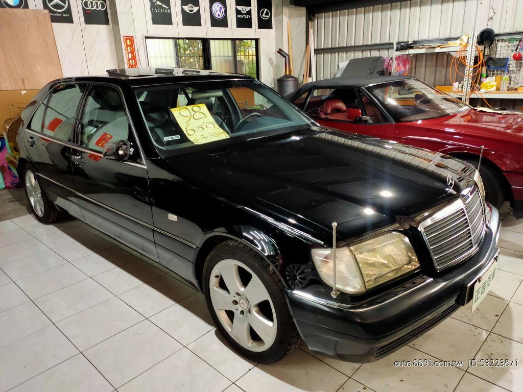 Mercedes-Benz/賓士 S-Class Sedan-98年W140大水牛S320L天窗總代理電子油門僅跑6萬公里里程保證6萬公里