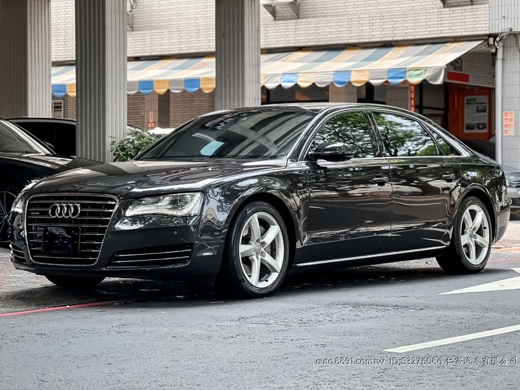 Audi/奧迪 A8L-仁富汽車 11年式 A8 L 3.0T、原廠保養、僅跑6萬、盲點、導航、四驅